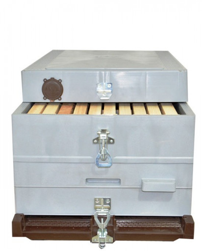 Stup din plastic izolat tip Langstroth American cu 10 rame din plastic