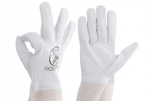 Manusi apicole cu aerisire din piele naturala - Onomeus