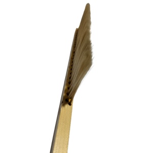 Perie apicola de par artificial cu maner drept cu 2 randuri