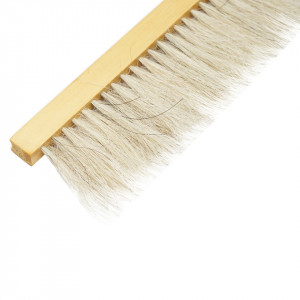 Perie apicola cu 2 randuri de par natural cu par din cal