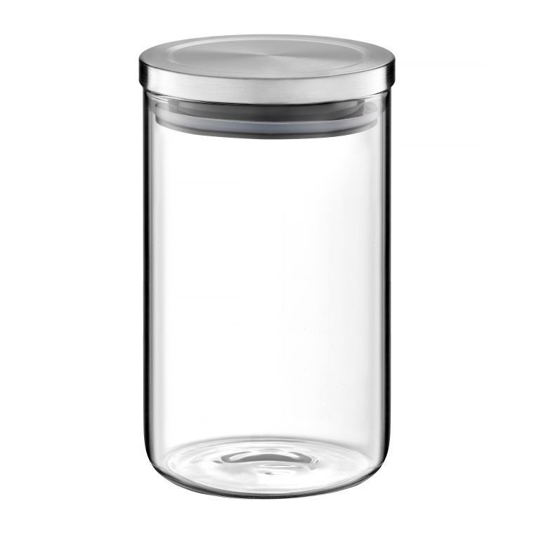 Borcan depozitare cu capac metalic 1.1L, Roxy