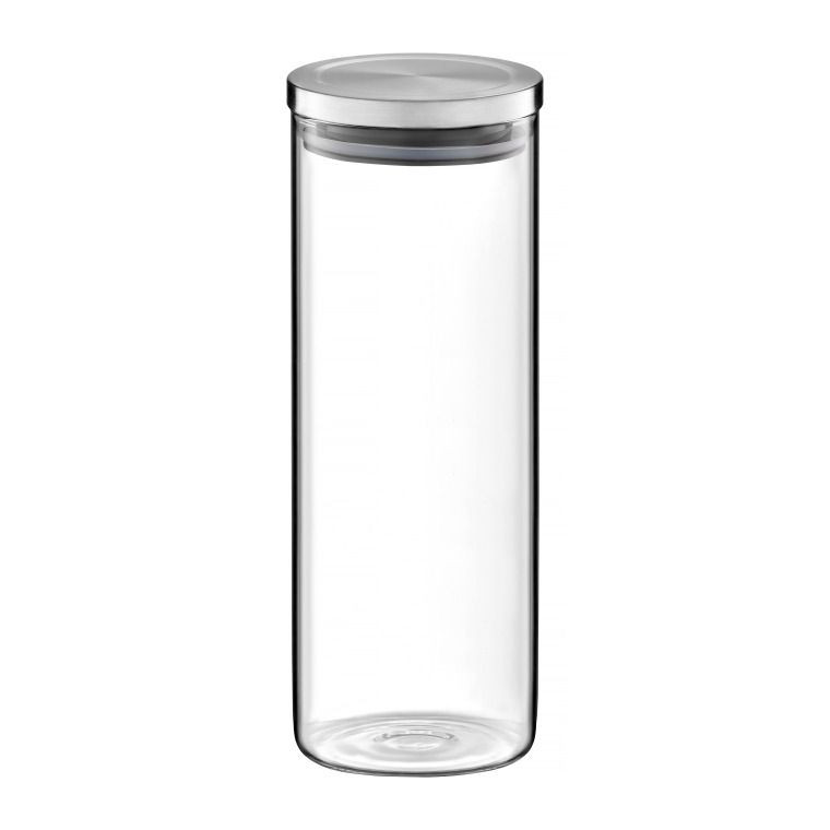 Borcan depozitare cu capac metalic 1.8L, Roxy