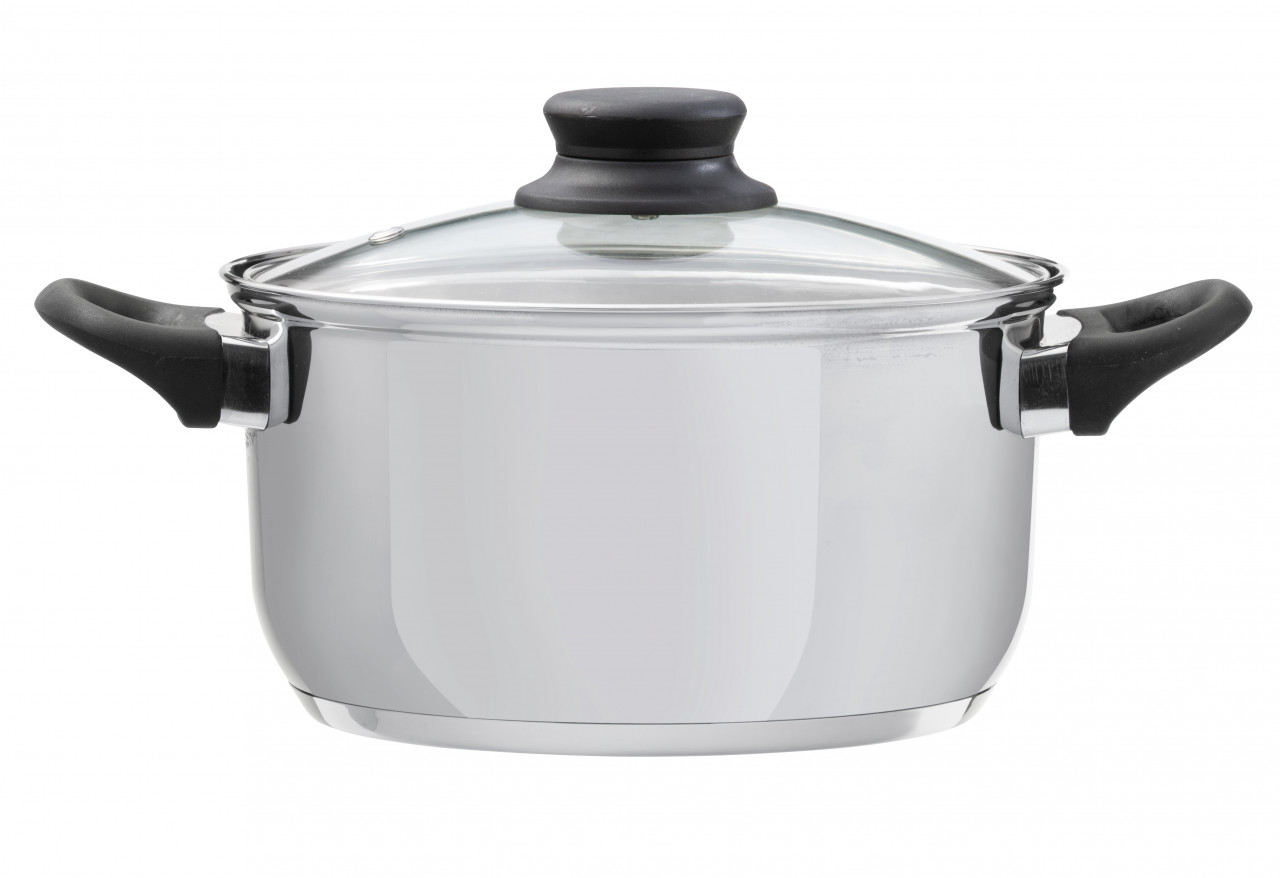 Oala inox cu capac 16cm, 1.8L, Lima