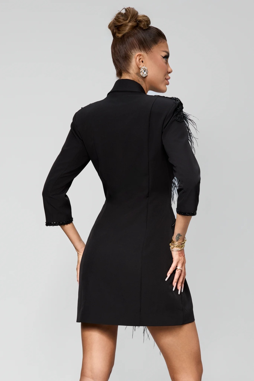 Rochie Sacou Neagra BBY Eleganta