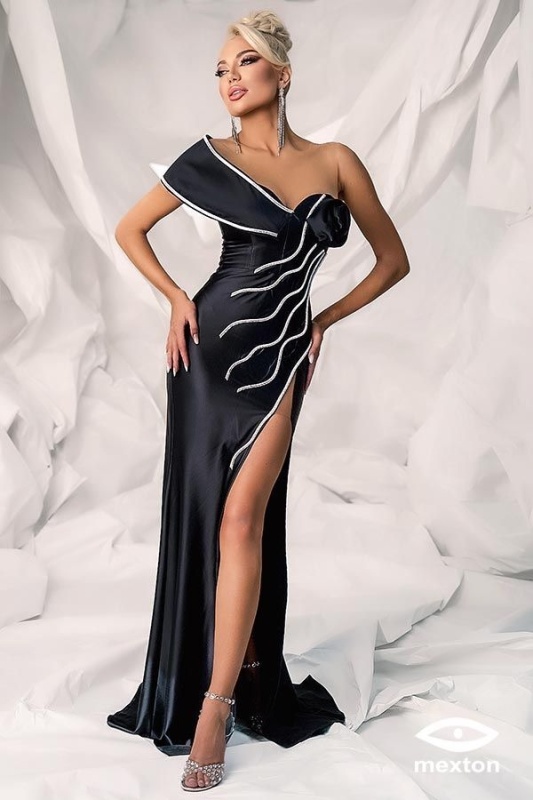 Rochie Eleganta Lunga Neagra Mexton