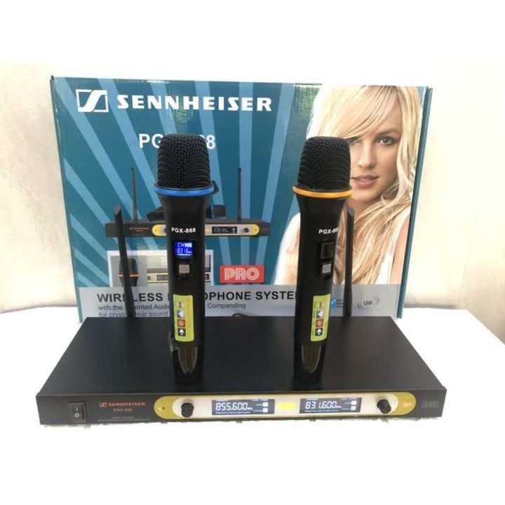 Set 2 microfoane wireless 868, Microfon fara fir cu display, Receiver ...