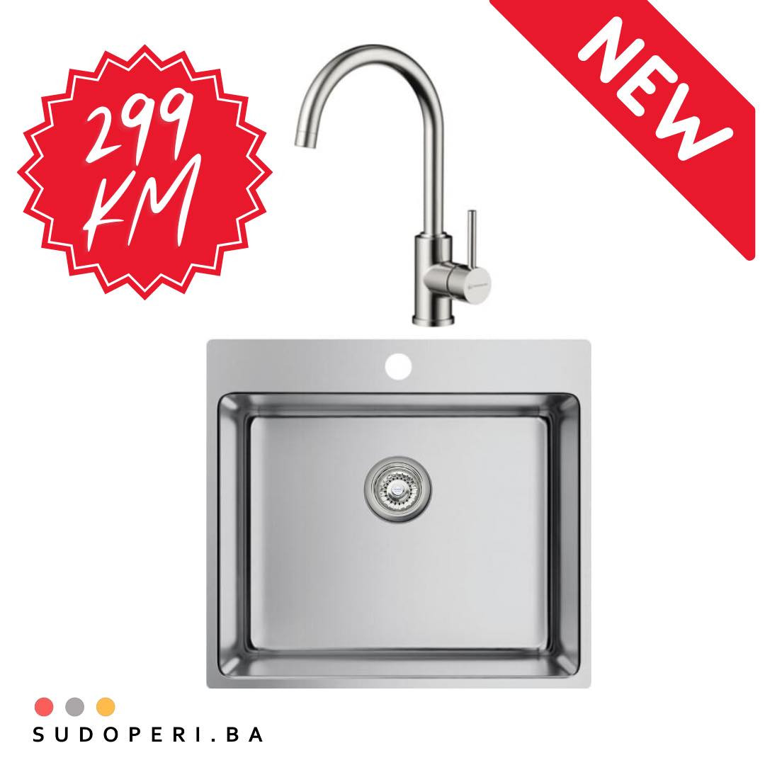 Inox Sudoperi za Kuhinju (Čelični) | Usadni i Nasadni | Akcija i ...