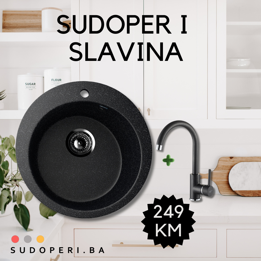 Granitni sudoper Gala u kombinaciji sa lučnom slaviom