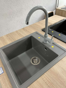 Granitni sudoper Dr Gans, model Nika 470 boja siva