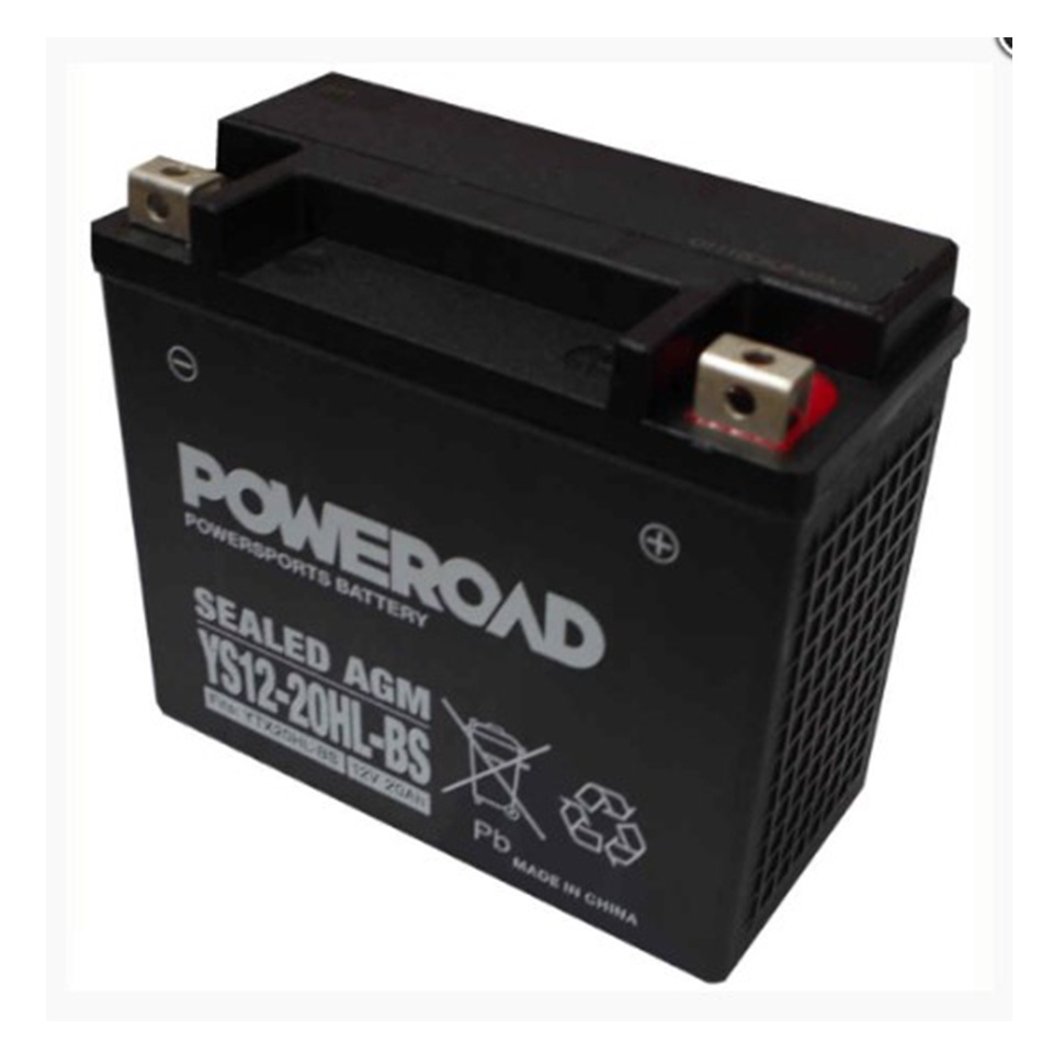 Baterie moto AGM POWEROAD YS12-20HL-BS, 12V-20Ah SmallGear
