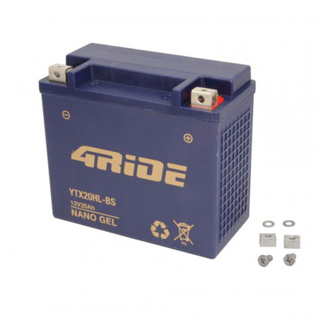 Baterie moto gel 4RIDE YTX20HL-BS 12V 20Ah SmallGear
