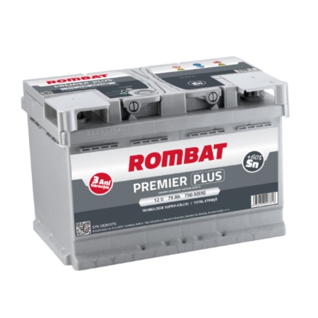 Baterie auto ROMBAT PREMIER PLUS 12V 75Ah 750A SmallGear