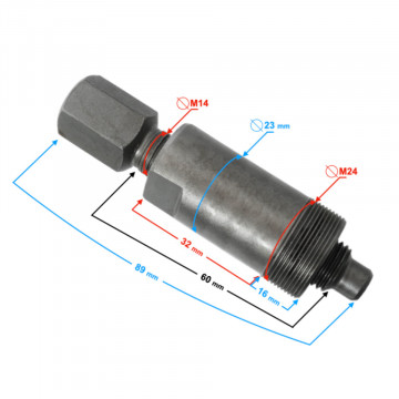 Extractor volanta scuter 50cc 4T, filet dreapta 27/1 SmallGear