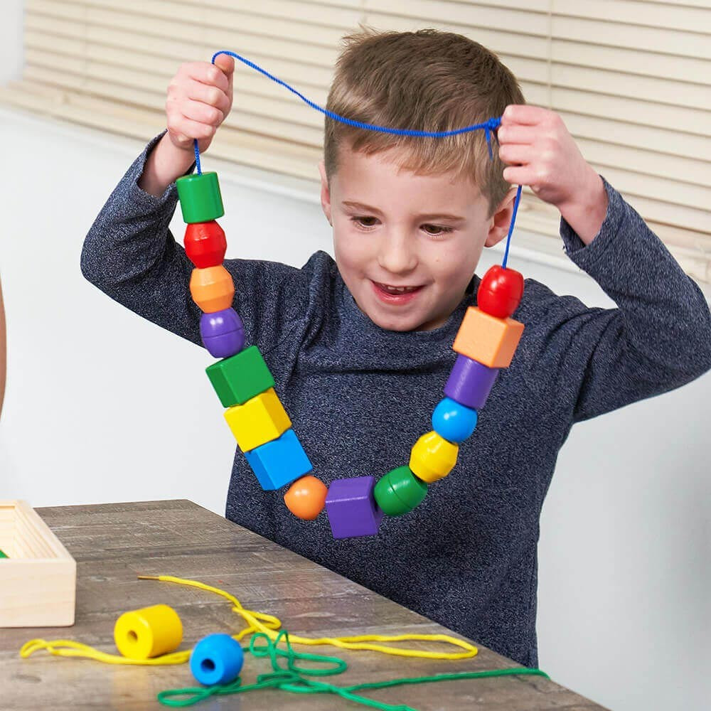 Threading Beads Threading Beads for Toddlers DEMO