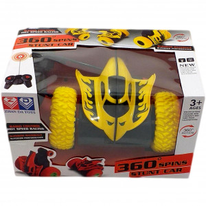 Masinuta,Stunt Twist, Masina Galbena Cascadorii Cu Radiocomanda,Roti ...