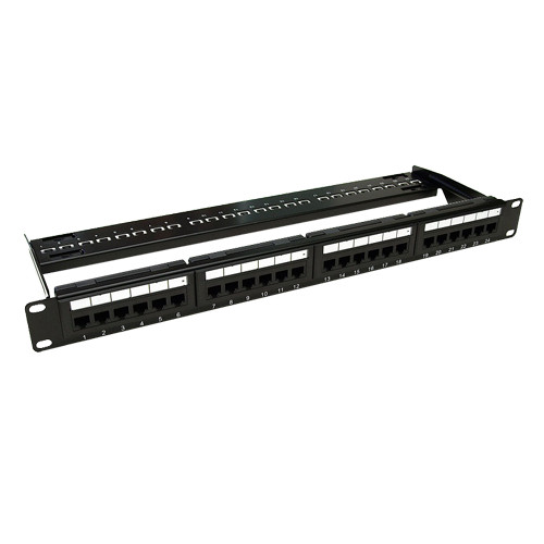 Patch Panel 1U, UTP cat6, 24 porturi RJ45 - ASYTECH Networking ASY-PP ...