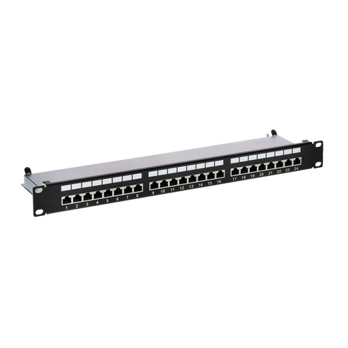 Patch Panel 1U, FTP cat6A, 24 porturi RJ45 - ASYTECH Networking ASY-PP ...