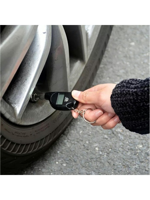 Manometru digital pentru masurare presiune anvelope, cu display LCD