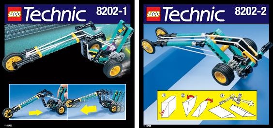 LEGO INS8202-Gb 8202 BOUWBESCHRIJVING- Bungee Chopper (2 boekjes, MET ...