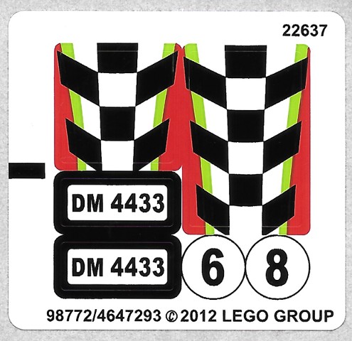 60043stk01a STICKER 60043a Prisoner transporter NIEUW *0S0000