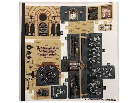 71043stk02 STICKER: Hogwarts Castle sheet 2 NIEUW *0S0000