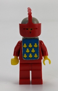 cas082sG Classic - blauwe ridder, sticker op harnas gebruikt *0M0000