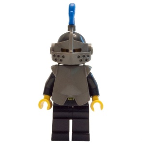 cas082sG Classic - blauwe ridder, sticker op harnas gebruikt *0M0000