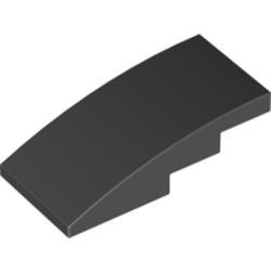 LEGO 44126-11 Dakpan 6x2 gebogen met vier noppen zwart NIEUW *1L0004180548