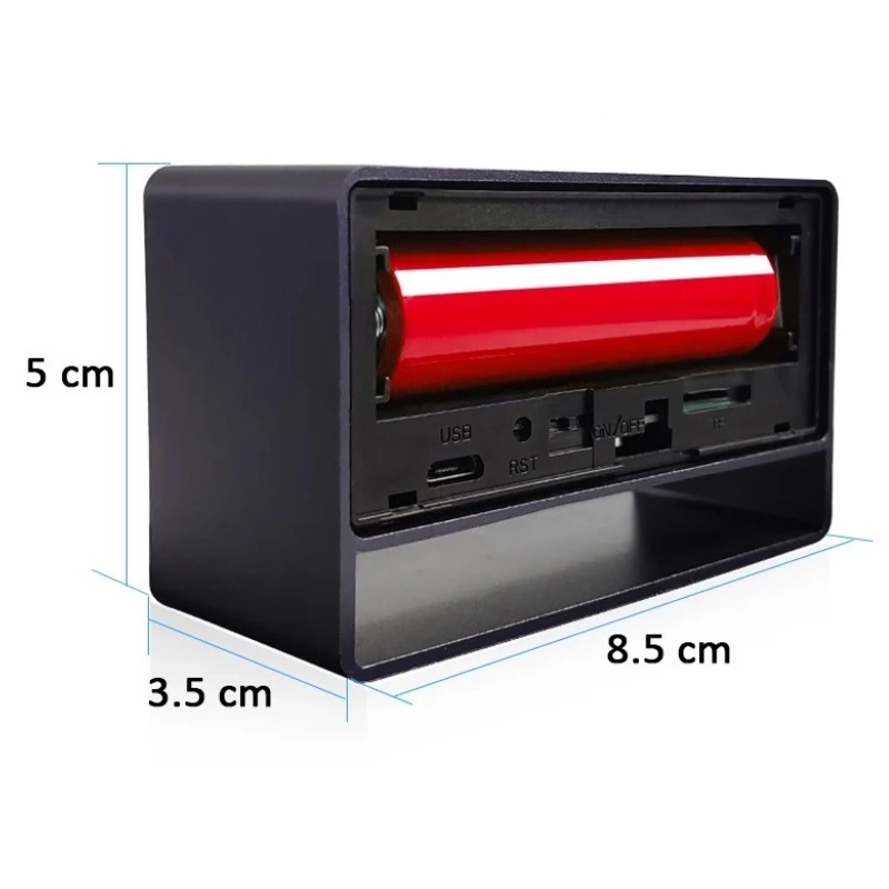 Camera Spion in ceas de birou iUni IP27 Mini, 16GB, Wi-Fi, Vizualizare ...