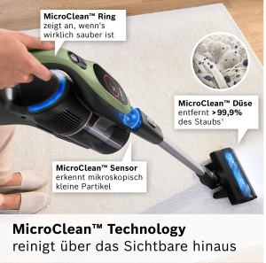 Aspirator vertical Bosch Unlimited 9 BBS921TBA fara fir MicroClean ...