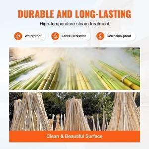 VEVOR Bambus Sichtschutz JA-A126H 100 Natural 91cm x 6m pentru Gradina ...