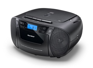 Radiocasetofon Portabil Karcher RR 5045 CD Player USB AUX In Negru radiocasetofon-portabil-karcher-rr-5045-cd-player-usb-aux-in-negru