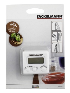 Timer digital Fackelmann 41923 100 minute cu magnet alb