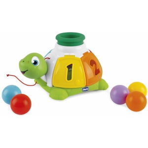 Chicco Sorting Turtle to Grow, 5 bile colorate, colorat, 1-4 ani