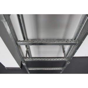 SCARA DE ACCES / EVACUARE / INCENDIU, ALUMINIU, DIN 14094-1, 10,92m