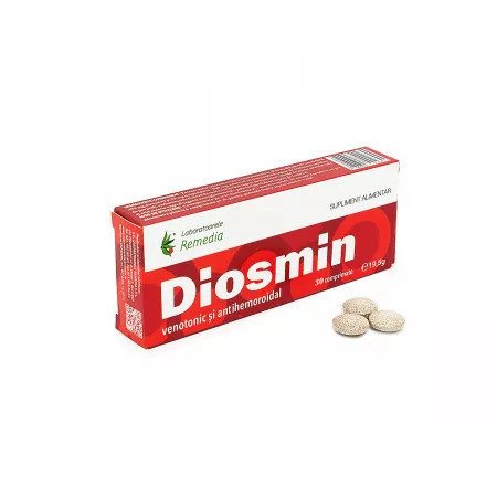 Diosmin - 30 cpr, Remedia | Naturisti.ro