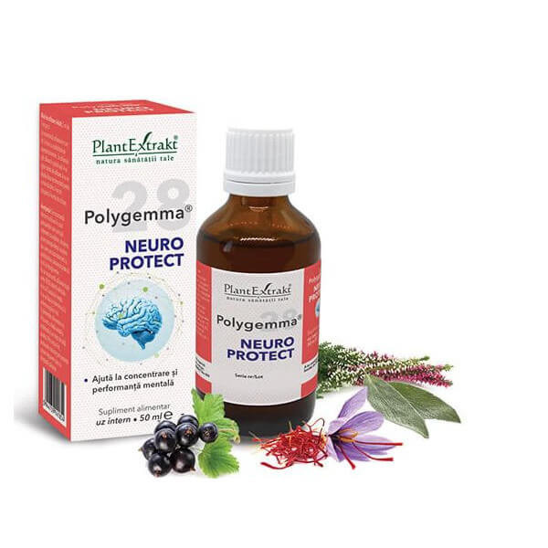 Polygemma - Neuro Protect (nr. 28) - 50 ml, PlantExtrakt | Naturisti.ro
