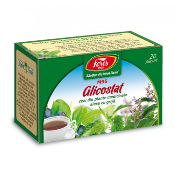 Ceai Glicostat M95 - 20 pl Fares, Pret: 7.28 Lei
