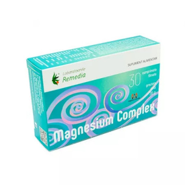 Magnesium Complex - 30 cpr, Remedia | Naturisti.ro