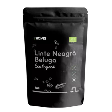 Linte neagra Beluga Bio - 500 g, Niavis | Naturisti.ro