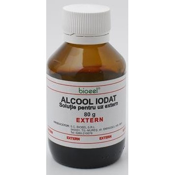Alcool iodat - 80 g, Bioeel | Naturisti.ro