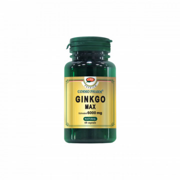 Ginkgo Max Extract 6000 mg - 60 cps, Cosmo Pharm | Naturisti.ro