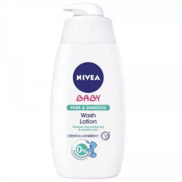 Lotiune de splare Nivea Baby Pure & Sensitive - 500 ml, Nivea | Naturisti.ro