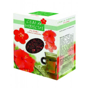 Ceai Hibiscus - 75 g, Parapharm | Naturisti.ro
