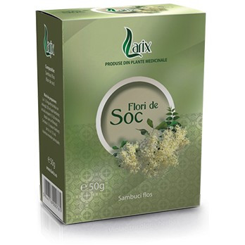 Ceai soc flori 50g Larix, Larix | Naturisti.ro