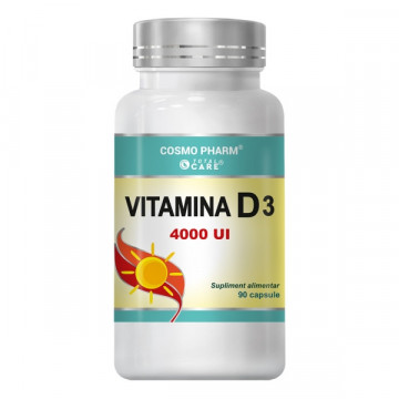 Vitamina D3 4000 UI - 90 cps, Cosmo Pharm | Naturisti.ro