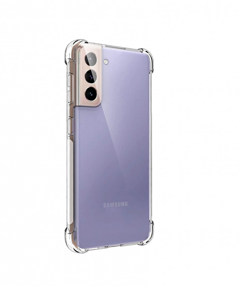 Husa slim transparenta compatibila cu Samsung Galaxy S21 Plus, antisoc ...