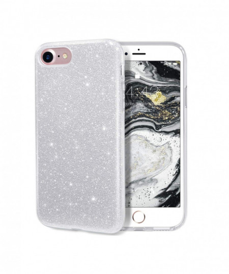 Husa iPhone 8 ultra slim din silicon, cu 3 straturi protective, Fashion ...