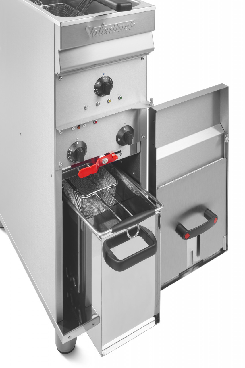 Friteuza profesionala 1 cuva (1 x 10L) cu filtrare, 400V