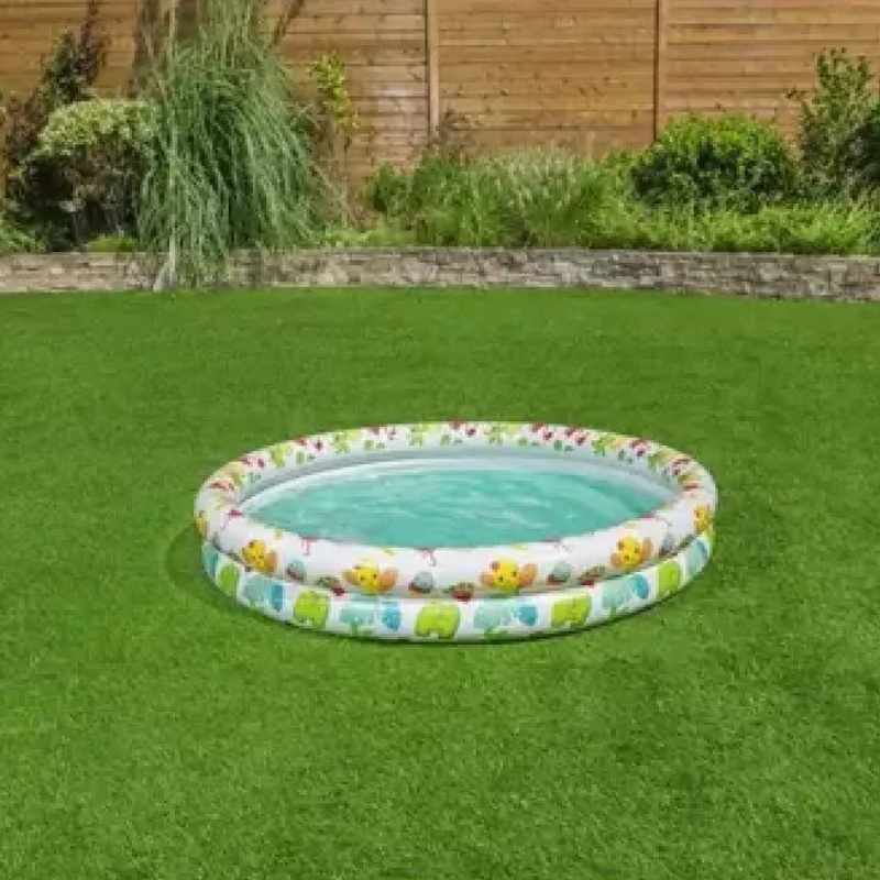 Set 3in1 Piscină Gonflabilă + Minge + Colac - Vinil Durabil, Multicolor ...